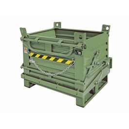 Steel Drop Bottom Opening Skips - 1 Door SL1 Sall drop bottom skips Green