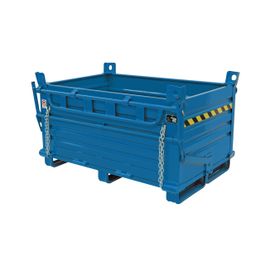 Steel Drop Bottom Opening Skips - 2 Doors SL2 Sall drop bottom skips Blue