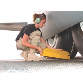 AC Series Aviation Wheel Chocks AC6800 Checkers aviation chocks